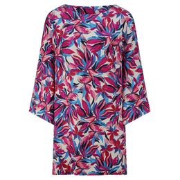Emilia Lay - Long-Bluse mit 3/4-Arm, mehrfarbig, Gr. 52 / XXL