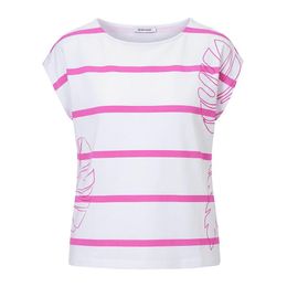 Peter Hahn - Sweatshirt mit U-Boot-Ausschnitt, weiss, Gr. 36 / S - Baumwolle