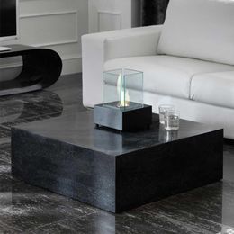 Pharao24.de Couchtisch Block in Schwarz Stein