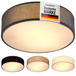 DeubaXXL DE Deckenlampe Grau Stoff &Oslash;38cm 109128