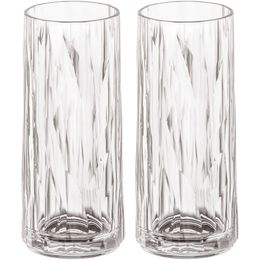 Koziol Club No. 3 Superglas Cocktailglas 250 ml 2er Set bruchsicher und isolierend crystal clear - Gl&auml;ser
