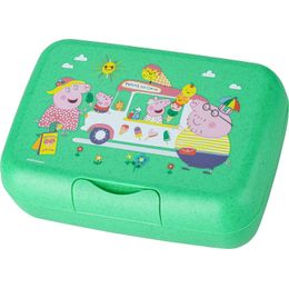 Koziol Candy L Peppa Pig Pop Lunchbox mit Trennschale 19 x 13,5 x 6,5 cm organic spring green - Lebensmittelbeh&auml;lter / Vorratsdosen