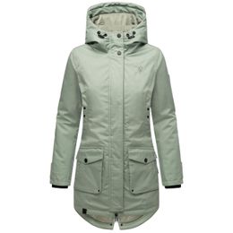Parka Navahoo "Winterjacke Brinjaa", Damen, Gr. S, gr&uuml;n (smokey mint), Obermaterial: 65% Polyester PES. 35% Baumwolle CO. Obermaterial: Futter: 100% Polyester PES. 100% Polyester PES., Jacken Parka
