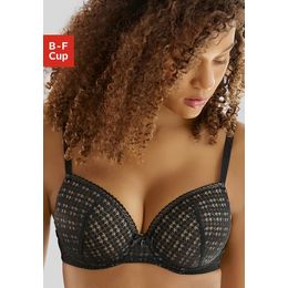 s.Oliver Push-up-BH 'Noelle' schwarz Gr. 75C. Mit Herausnehmbaren Kissen und mit B&uuml;gel