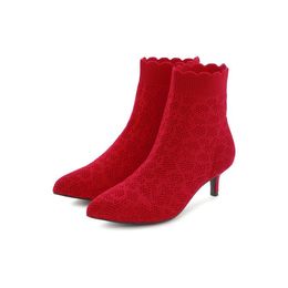 Lascana Ankleboots 'Sock Boot,' rot Gr. 40 f&uuml;r Damen