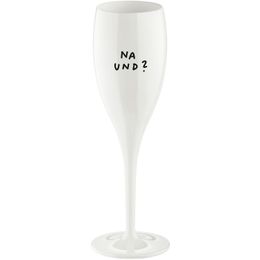 Koziol Cheers No. 1 Na Und? Sektglas aus Thermoplastik 100 ml - Gl&auml;ser