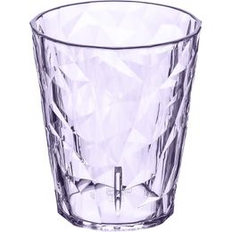 Koziol Club Light S Glas aus Kunststoff stapelbar / bruchsicher 250 ml transparent lavender - Gl&auml;ser