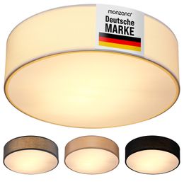 DeubaXXL DE Deckenlampe Wei&szlig; Stoff &Oslash;38cm 109131