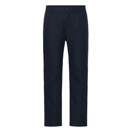 Leinenhose Casual Friday "Leinenhose CFMarc Linen Mix", Damen, Gr. 36, L&auml;nge 32, blau (schwarz navy), Obermaterial: 66% Baumwolle CO. 34% Leinen LI., Hosen Leinenhose