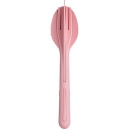 Koziol Klikk To Go zusammensteckbar Besteck Set 3 teilig sweet pink - Campingbesteck