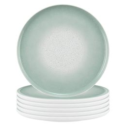 Speiseteller Seltmann Weiden "Speiseteller Sento Home &oslash; 27,6 cm 6er Set", gr&uuml;n (aura mint), L:27,6cm, Speiseteller, Speiseteller