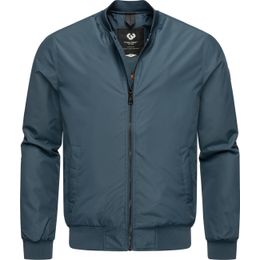 Bomberjacke Ragwear "Blousonjacke Quadio", Damen, Gr. 3XL, blau (night blau), Obermaterial: 100% Polyester PES. Obermaterial: Futter: 100% Polyester PES. 100% Polyester PES., Jacken Bomberjacke