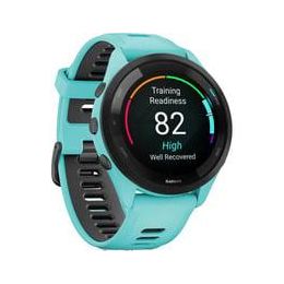 Garmin Forerunner 265, Smartwatch t&uuml;rkis/schwarz, 46 mm, Silikon-Armband