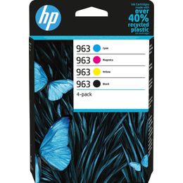 HP Tintenpatrone "HP original Druckertinte 963 4er-Pack", bunt (schwarz, cyan, magenta, gelb), Tintenpatronen, Instant Ink, cyan/magenta/yellow/schwarz, Tintenpatrone