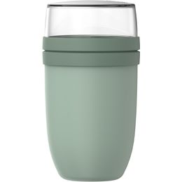 Mepal Ellipse Lunchpot XL mit zwei getrennten F&auml;chern und auslaufsicher 750 ml und 300 ml nordic sage - Lebensmittelbeh&auml;lter / Vorratsdosen