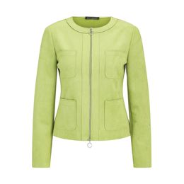 Jackenblazer Betty Barclay "Blazer-Jacke mit Rei&szlig;verschluss", Damen, Gr. 48, gr&uuml;n (fresh moss), Obermaterial: 95% Polyester PES. 5% Elasthan EL., Blazer Jackenblazer