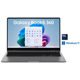 Samsung Convertible Notebook "Galaxy Book5 360 15,6'' (NP750Q) Ultra7 16 GB + 512 GB", grau, 16 GB RAM 512 GB SSD, Core Ultra 7, Windows11Home, Notebooks, Convertible Notebook