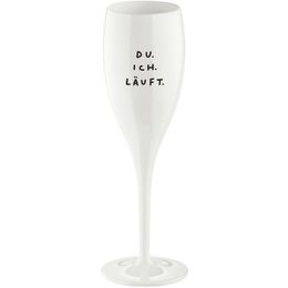 Koziol Cheers No. 1 Du Ich L&auml;uft Sektglas aus Thermoplastik 100 ml - Gl&auml;ser