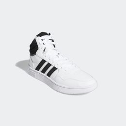 Sneaker adidas Sportswear "HOOPS 3.0 MID", Herren, Gr. 44, schwarz (cschwarz, cblac), Synthetik, Textil, Schuhe Sneaker