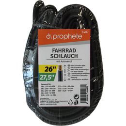 Fahrradschlauch Prophete "Fahrradschlauch", schwarz, Fahrradschl&auml;uche, 48mm, Dunlopventil (DV), 26 Zoll (66,04cm), Fahrradschlauch