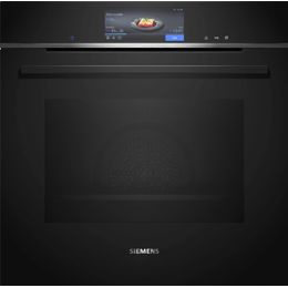 Siemens Dampfbackofen "HS758G3B1", Energieeffizienz: A+, schwarz, B:59,4cm H:59,5cm T:54,8cm, Back&ouml;fen, Dampfbackofen