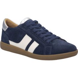 Sneaker Josef Seibel "Joleen 04, indigo-multi", Damen, Gr. 40, blau (indigo, multi), Obermaterial: 100% Rindsleder Leather cow., Schuhe Sneaker