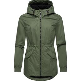 Outdoorjacke Ragwear "&Uuml;bergangsjacke Dowey A", Damen, Gr. L, gr&uuml;n (schwarz olive), Obermaterial: 100% Polyester PES. Obermaterial: Futter: 100% Polyester PES., Jacken Outdoorjacke