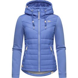 Outdoorjacke Ragwear "Outdoorjacke Lucinda", Damen, Gr. 4XL, blau (blau2024), Obermaterial: 100% Polyester PES. Obermaterial: 100% Baumwolle CO. Futter: 100% Polyester PES. 100% Polyester PES., Jacken Outdoorjacke