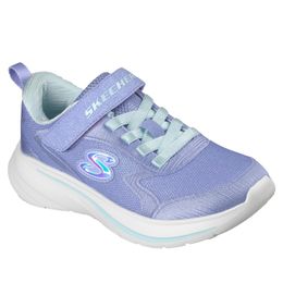 Sneaker Skechers "WAVE 92", M&auml;dchen, Gr. 34, hellblau, Lederimitat, Textil, Glitzer, Schuhe Sneaker, Schlupfschuh mit Glitzer f&uuml;r M&auml;dchen, Gr&ouml;&szlig;enschablone zum Download