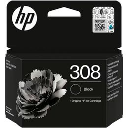 HP Tintenpatrone "HP original Druckerpatrone 308 schwarz/black", schwarz, Tintenpatronen, 3 Probemonate gratis* drucken, Tintenpatrone