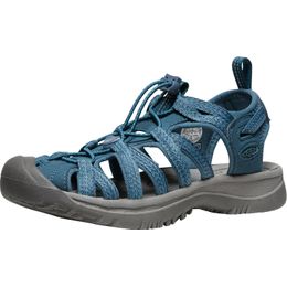 Sandale Keen "WHISPER", Damen, Gr. 38, smoke blau, Synthetik, Textil, Schuhe Sandale, waschbar und schnell trocknend