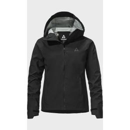 Sch&ouml;ffel Outdoorjacke SCH&Ouml;FFEL "2.5L Jacket Style Tajiva WMN", Damen, Gr. 38, 9990, schwarz, Oberstoff: 100% Polyester; (Membran: Thermoplastisches Polyurethan), regular fit, hoch geschlossener Ausschnitt, Jacken Outdoorjacke