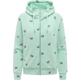 Sweatjacke Ragwear "Kapuzensweatjacke Fllawia Shells", Damen, Gr. XXL, gr&uuml;n (mint), Obermaterial: 70% Baumwolle CO. 30% Polyester PES., Sweatjacken Sweatjacke