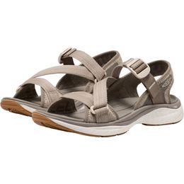 Sandale Keen "LEIKI OT SANDAL", Damen, Gr. 37, brindle, birch, Synthetik, Schuhe Sandale, waschbar,sto&szlig;d&auml;mpfend und atmungsaktiv