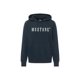 Sweatshirt Mustang "Sweatshirt Style Bronson", Herren, Gr. XL, blau (dunkelblau), Obermaterial: 100% Baumwolle CO., Sweatshirts Sweatshirt