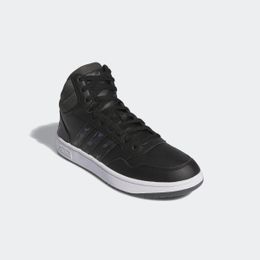 Sneaker adidas Sportswear "HOOPS 3.0 MID", Herren, Gr. 48, schwarz (core schwarz, grausix, ftwwht), Synthetik, Textil, Schuhe Sneaker
