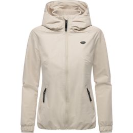 Outdoorjacke Ragwear "&Uuml;bergangsjacke Dizzie Tech", Damen, Gr. XXL, beige (bone025), Obermaterial: 100% Polyester PES. Obermaterial: Futter: 100% Polyester PES., gerade, hoch geschlossener Ausschnitt, &Auml;rmel ohne &Auml;rmelschlitz Rippstrickb&uuml;ndchen, Jacken Outdoorjacke, Wasserdichte Damen &Uuml;bergangsjacke mit gro&szlig;er Kapuze