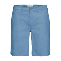 Chinoshorts Blend "Chinoshorts BHMason", Damen, Gr. S, N-Gr, blau (lichen blau), Obermaterial: 98% Baumwolle CO. 2% Elasthan EL., Hosen Chinoshorts