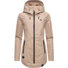 Outdoorjacke Ragwear "&Uuml;bergangsjacke Zuzka", Damen, Gr. XS, braun (latte024), Obermaterial: 100% Polyester PES. Obermaterial: Futter: 100% Polyester PES., Jacken Outdoorjacke