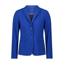Kurzblazer Betty Barclay "Kurzblazer langarm", Damen, Gr. 38, blau (adria), Obermaterial: 86% Polyester PES. 14% Elasthan EL., Blazer Kurzblazer