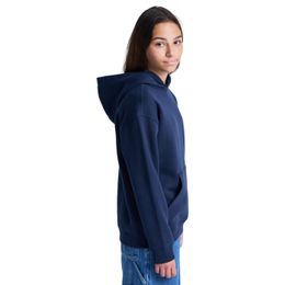 Hoodie Element "Bad Doggie", Jungen, Gr. 12(148-156cm), blau (eclipse navy), Obermaterial: 55% Walkfrottier, 25% Walkfrottier, 20% Microfaser;, Sweatshirts Hoodie