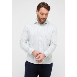 Langarmhemd Eterna "COMFORT FIT", Damen, Gr. 44, Normalgr&ouml;&szlig;en, gr&uuml;n (pistazie), Twill, 59% Baumwolle, 41% Leinen, normal, Manschette, Hemden Langarmhemd, EASY IRON (b&uuml;gelleicht)