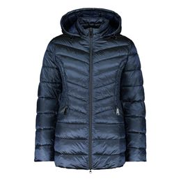 Outdoorjacke Betty Barclay "Outdoorjacke mit abnehmbarer Kapuze", Damen, Gr. 42, blau (marineblaus), Obermaterial: 100% Polyamid PA., Jacken Outdoorjacke