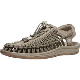 Sandale Keen "UNEEK", Damen, Gr. 40, timberwolf, plaza taupe, Synthetik, Schuhe Sandale