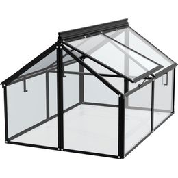 Fr&uuml;hbeet Vitavia "Gaia Jumbo", schwarz, B:83,1cm H:71,9cm T:119,3cm, Pflanzgef&auml;&szlig;e, Fr&uuml;hbeet, BxTxH: 83x119x72 cm, ESG, schwarz