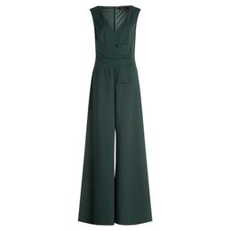 Jumpsuit Vera Mont "Jumpsuit mit weitem Bein", Damen, Gr. 38, EURO, gr&uuml;n (mystic gr&uuml;n), Obermaterial: 95% Polyester PES. 5% Elasthan EL., Overalls Jumpsuit