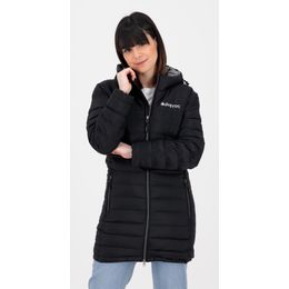 Steppjacke DEPROC Active "GILMOUR III NEW LONG", Damen, Gr. 40 (M), anthrazit, 100% Polyester, regular fit, mit Gummizug, Jacken Steppjacke, auch in Gro&szlig;en Gr&ouml;&szlig;en erh&auml;ltlich