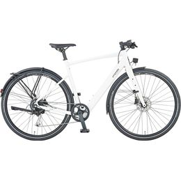 E-Bike Prophete "Urbanicer 2.0" Gr. 53, wei&szlig; (wei&szlig;, wei&szlig;), Elektrofahrr&auml;der, 53cm, 28 Zoll (71,12cm), E-Bike, Pedelec, Elektrofahrrad f&uuml;r Damen u. Herren