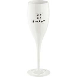 Koziol Cheers No. 1 Sip Sip Hooray Sektglas aus Thermoplastik 100 ml - Gl&auml;ser