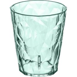 Koziol Club Light S Glas aus Kunststoff stapelbar / bruchsicher 250 ml transparent eucalyptus green - Gl&auml;ser